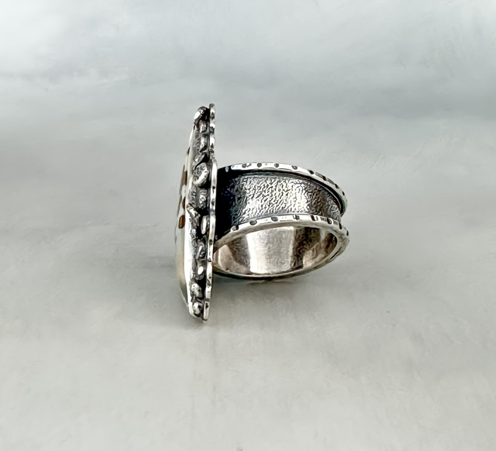 Sterling silver Ocean Jasper Statement Rings - LjBjewelry