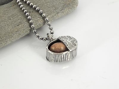 Mini Cage Stone Pendant– LjBjewelry