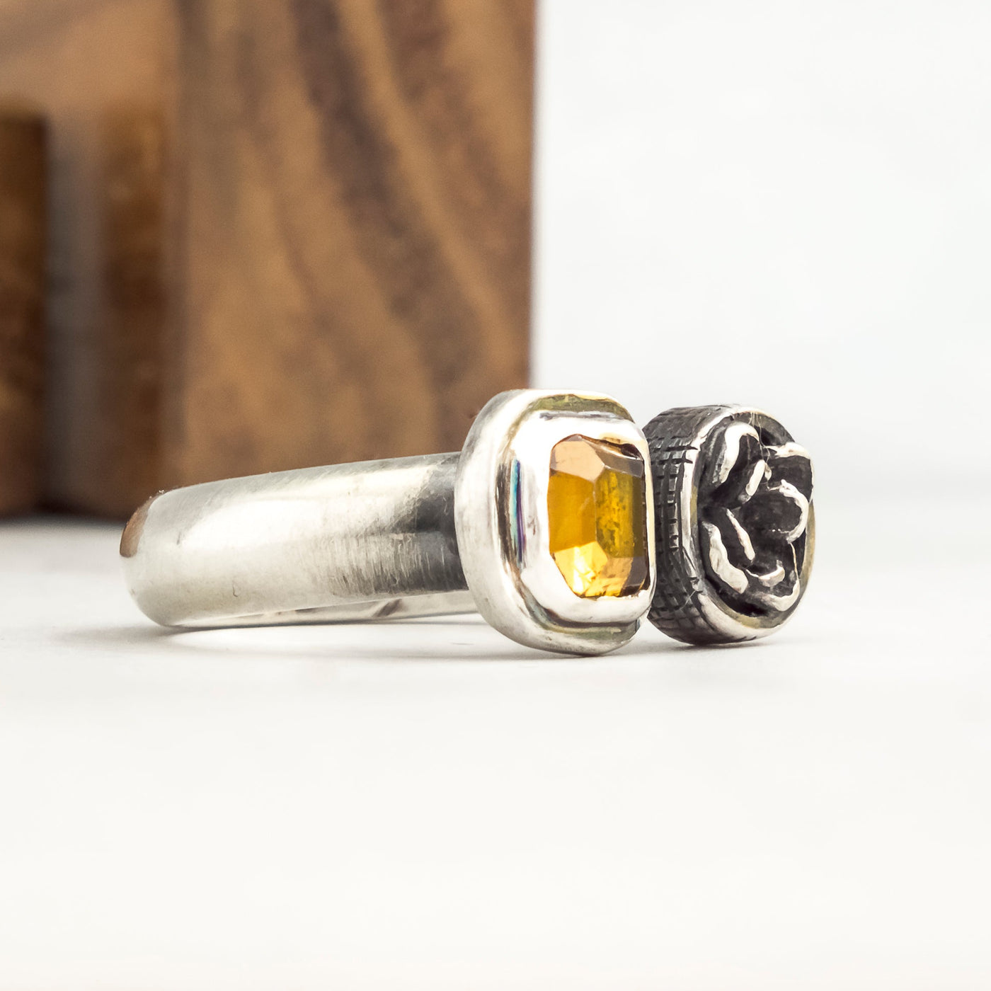 Sterling Silver Double Sided Tourmaline Ring - LjBjewelry