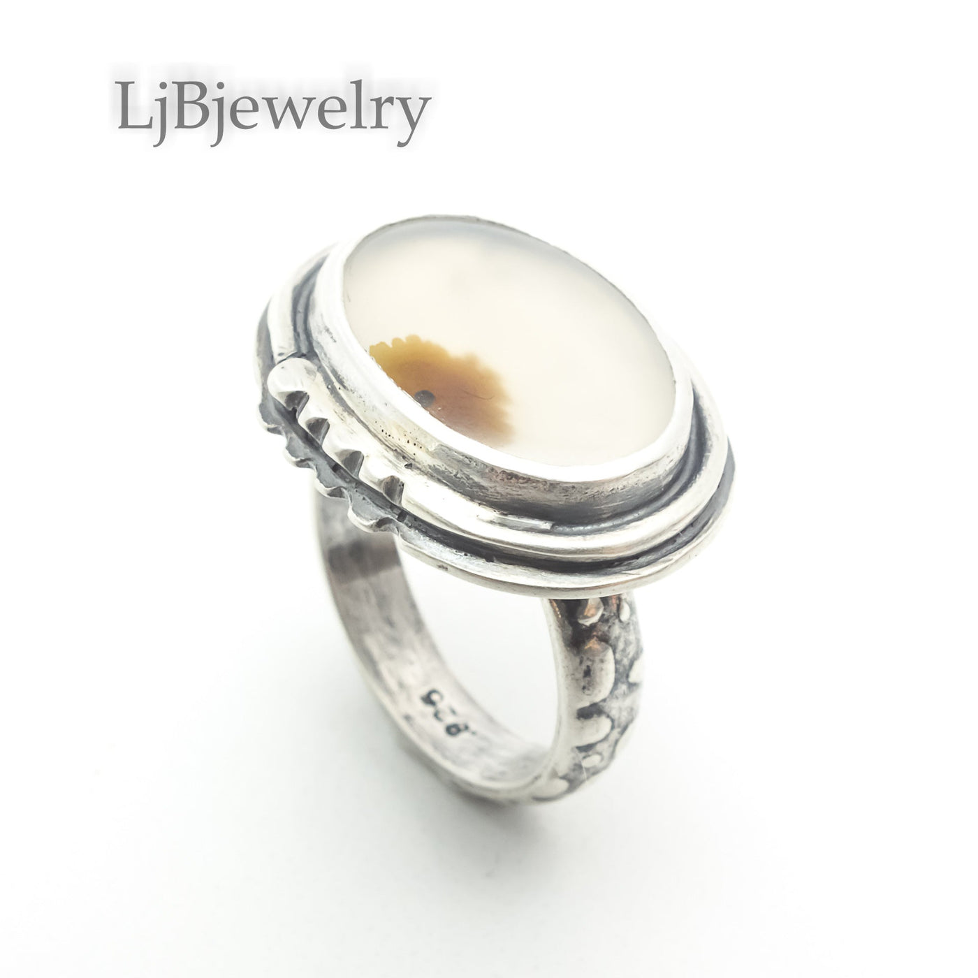 Sterling Silver Agate Ring– LjBjewelry
